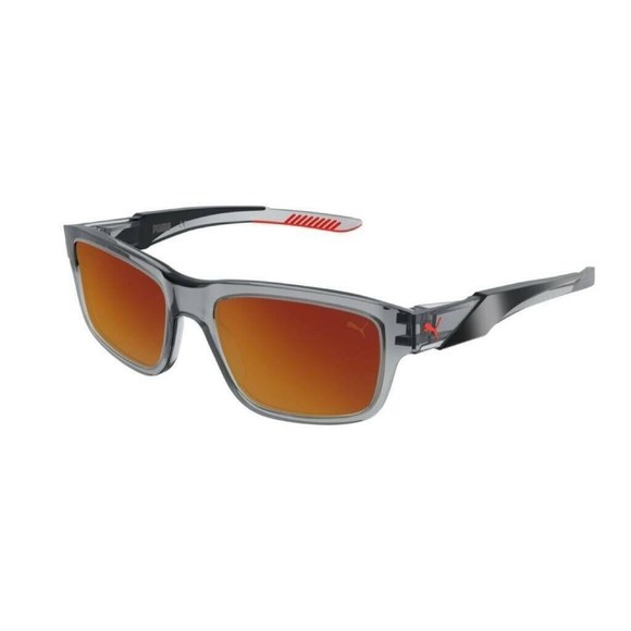 Puma | Accessories | Puma Rectangle Sunglasses Pu359s004 Gray Frame Red ...